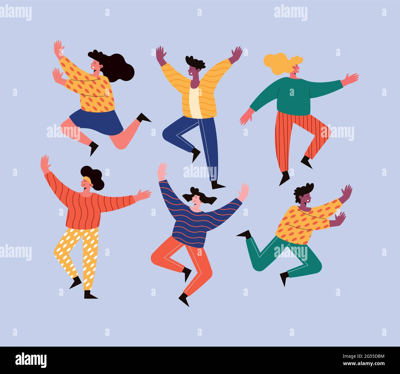 Group men on blue Stock Vector Images - Alamy