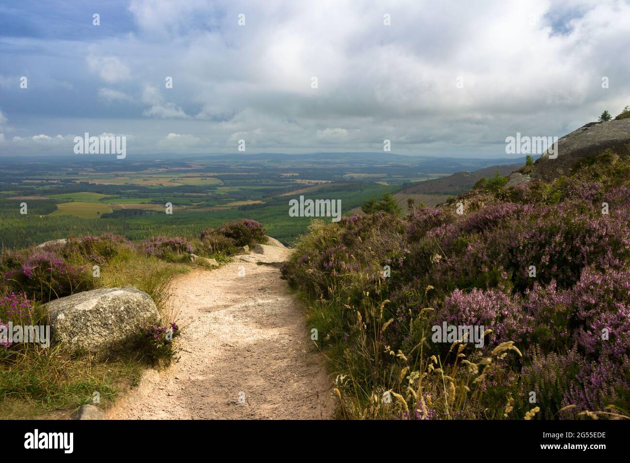 A route to Mither Tap of Bennachie. Aberdeenshire, Scotland, UK Stock ...