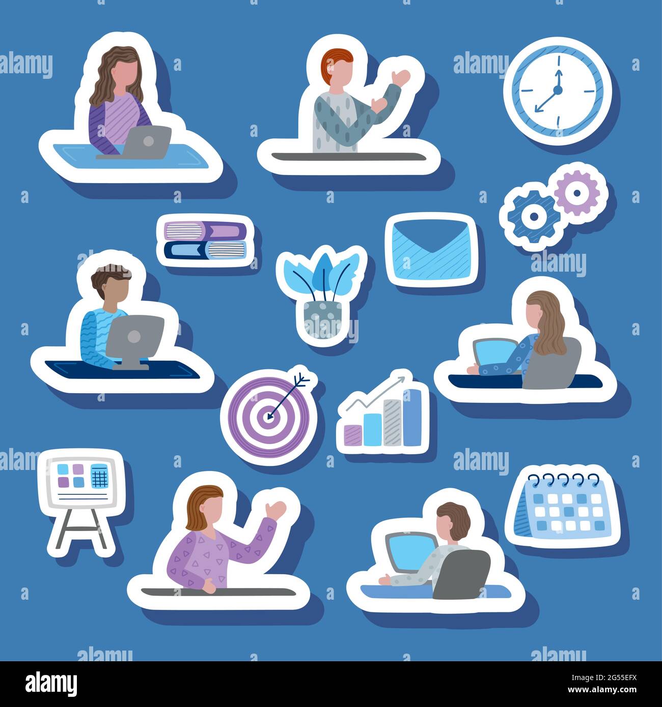 Strategy stickers Stock Vector Images - Alamy