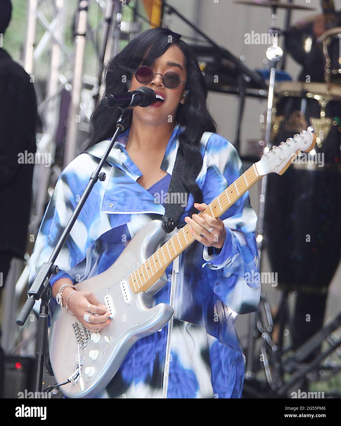 New York, NY, USA. 25th June, 2021. H.E.R.performs on the NBC Today ...