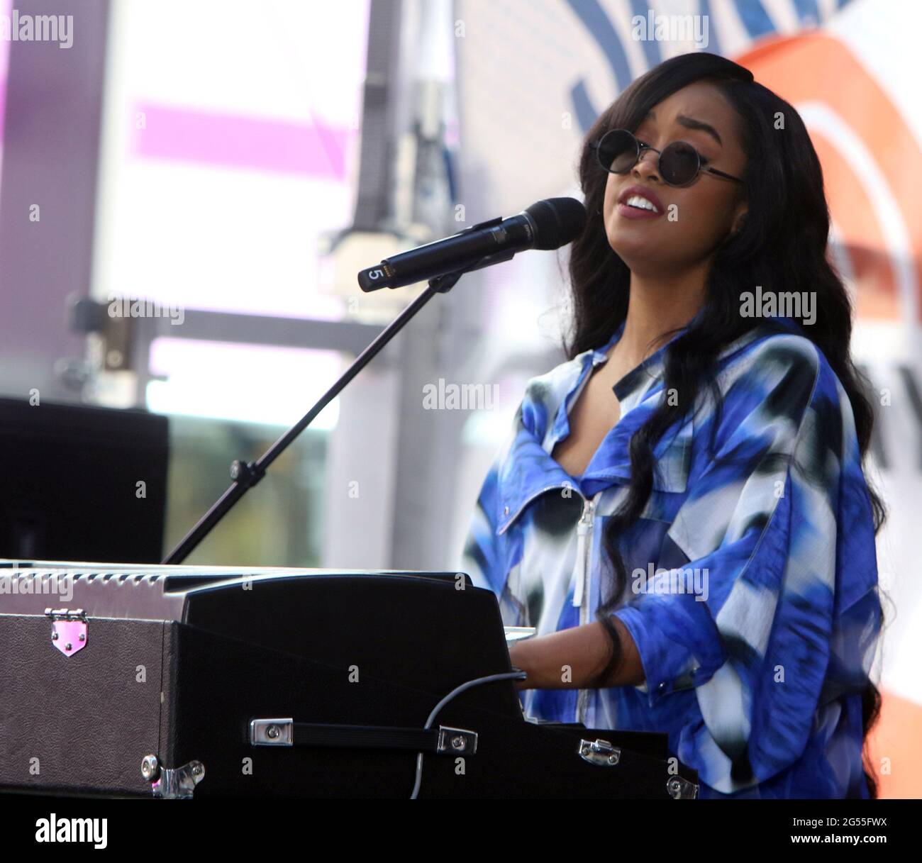 New York, NY, USA. 25th June, 2021. H.E.R.performs on the NBC Today ...