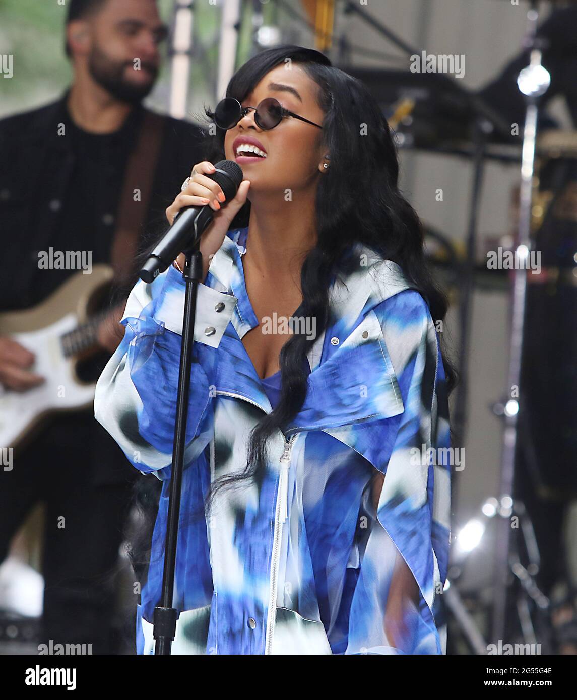 New York, NY, USA. 25th June, 2021. H.E.R.performs on the NBC Today ...