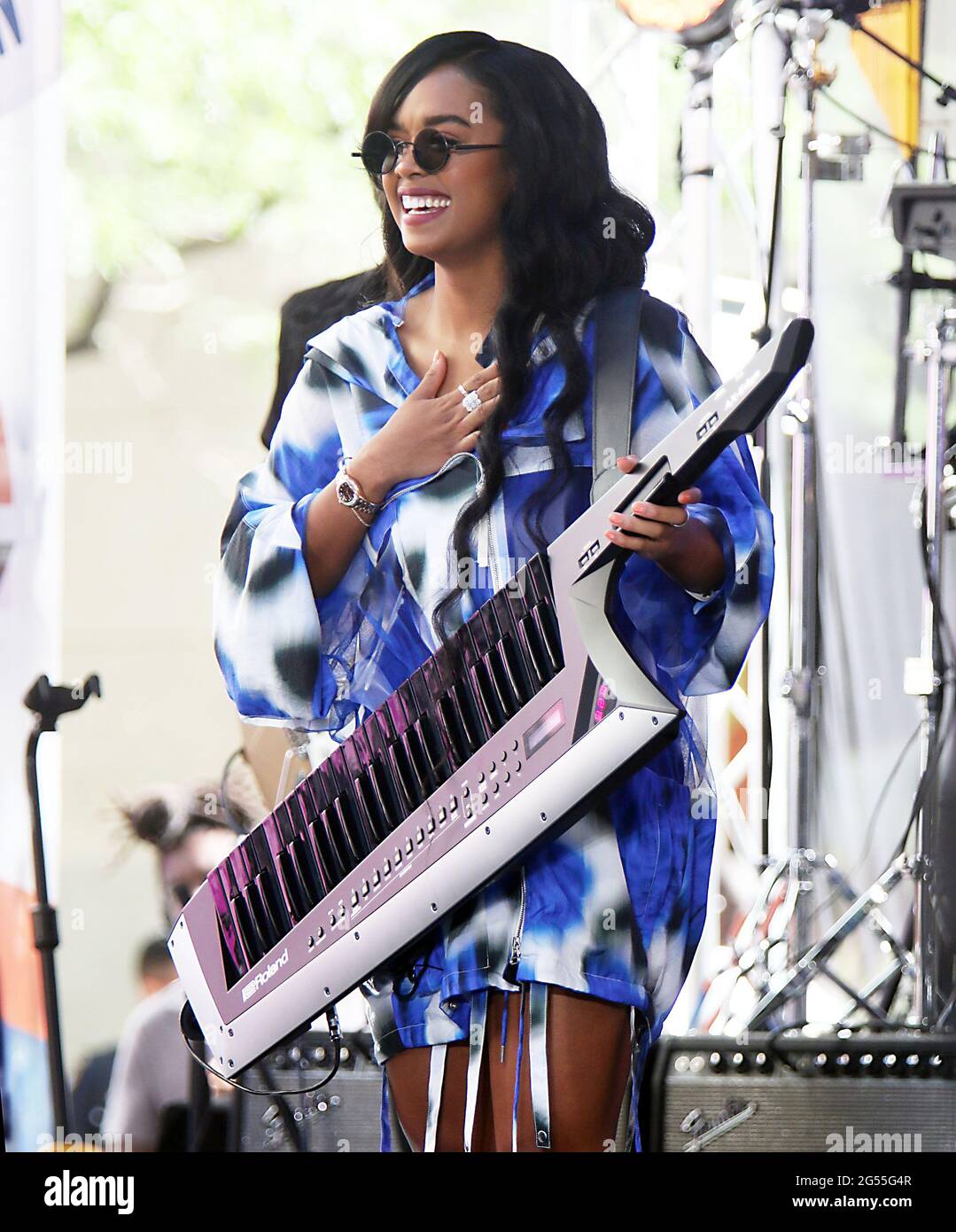 New York, NY, USA. 25th June, 2021. H.E.R.performs on the NBC Today ...