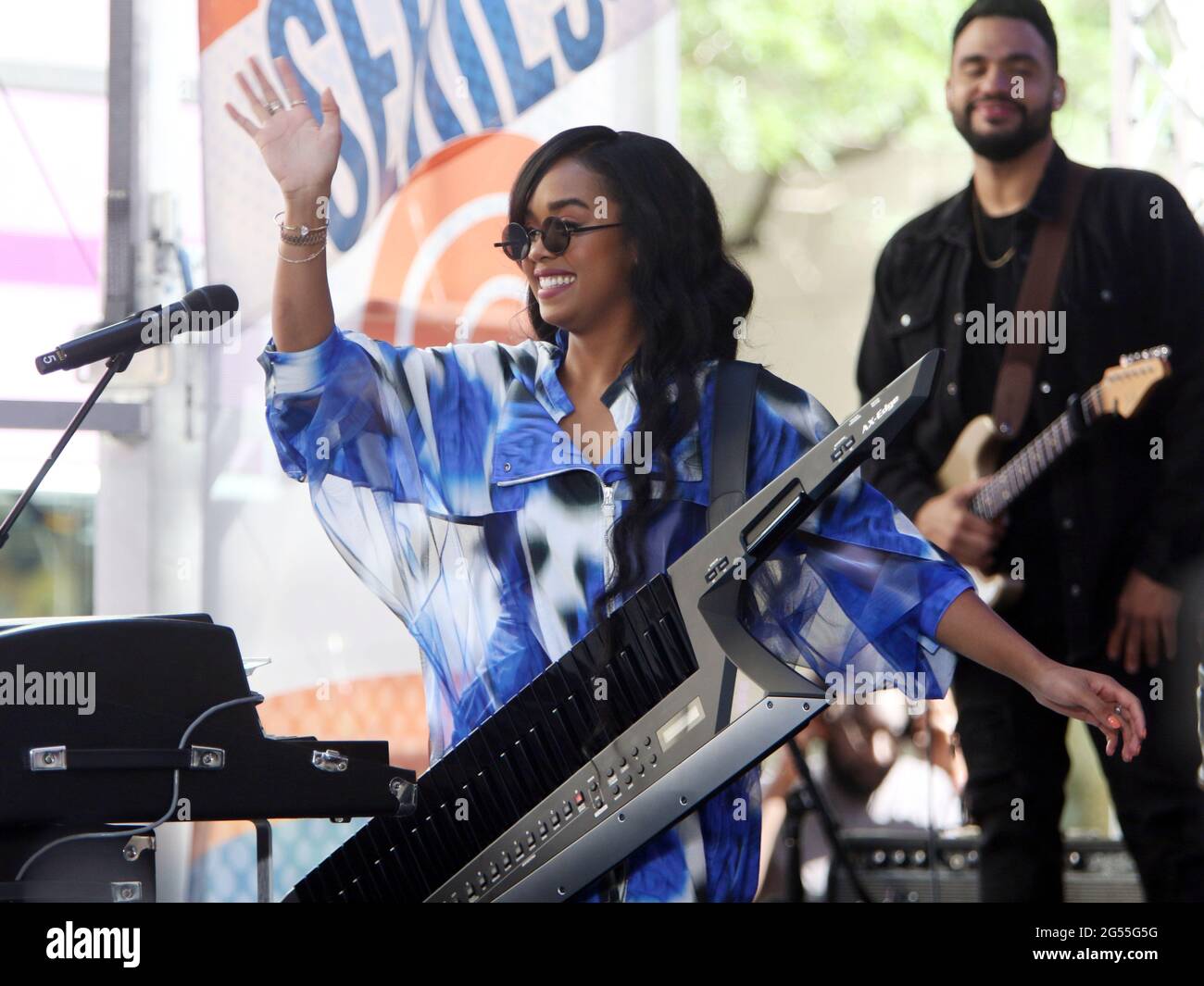 New York, NY, USA. 25th June, 2021. H.E.R.performs on the NBC Today ...