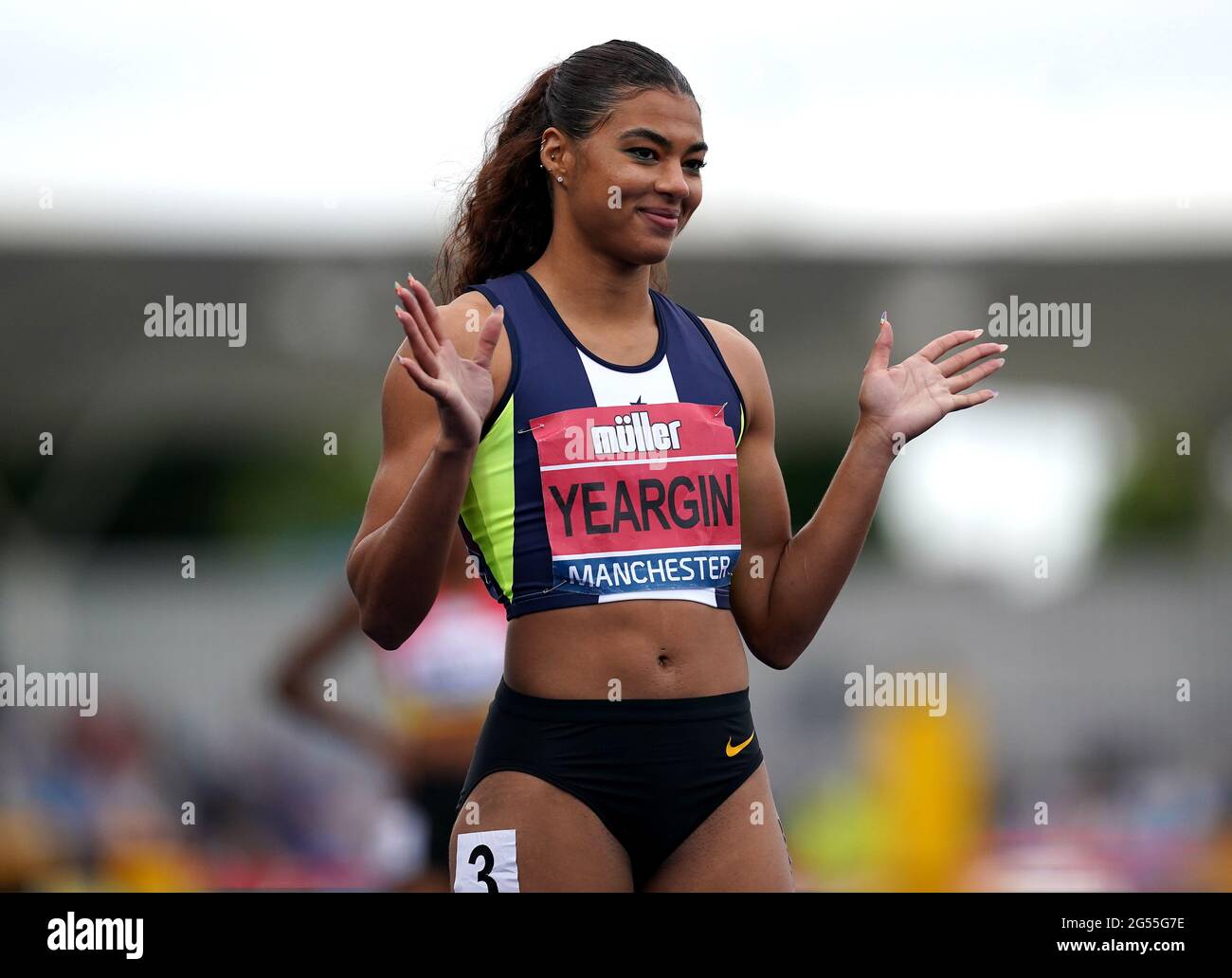 Nicole Yeargin during the women's 400m heats during day one of the ...