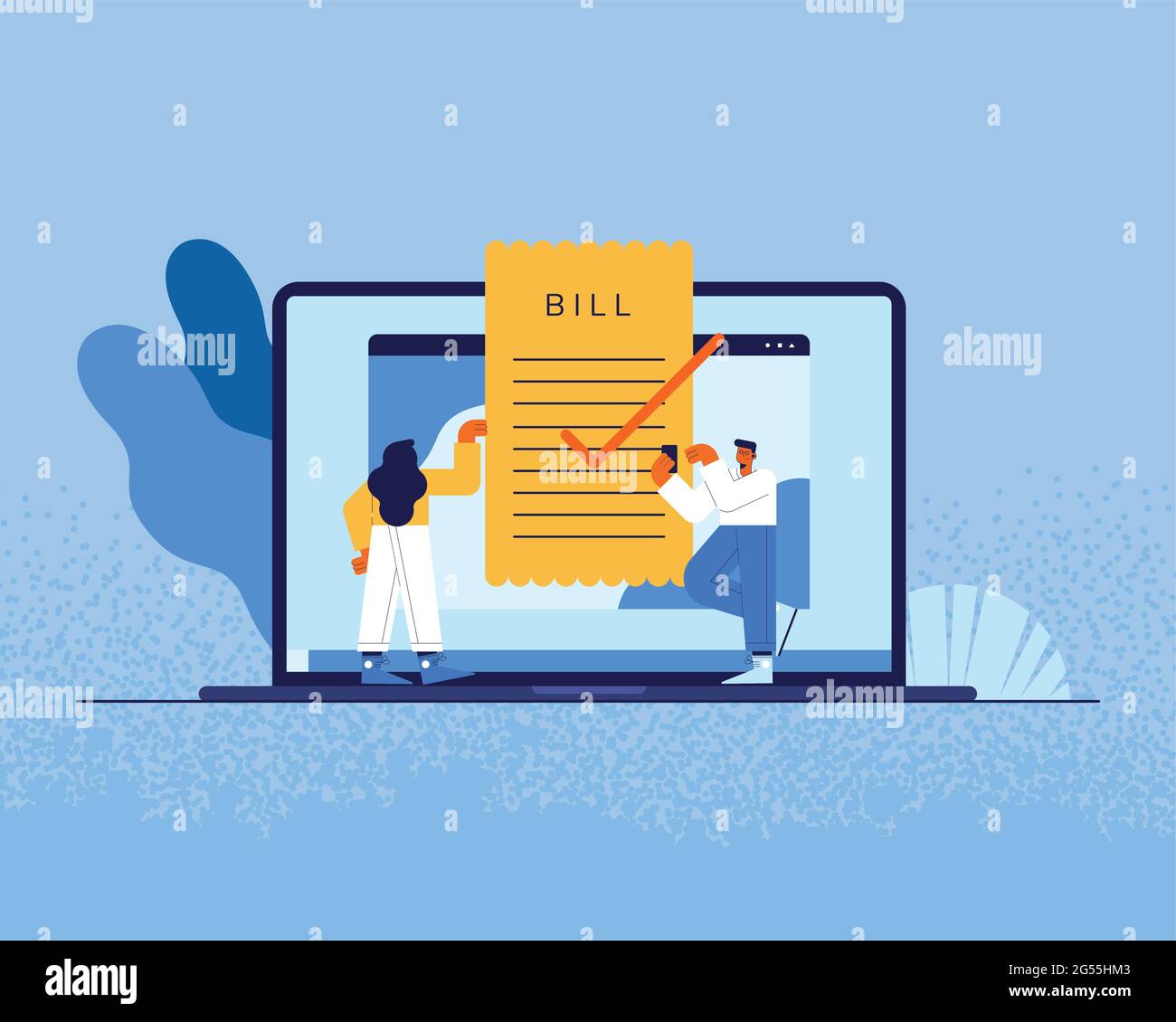 Electronic bill payments Stock Vector Images - Alamy