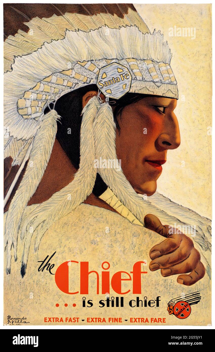Indian chief poster Cut Out Stock Images & Pictures - Alamy