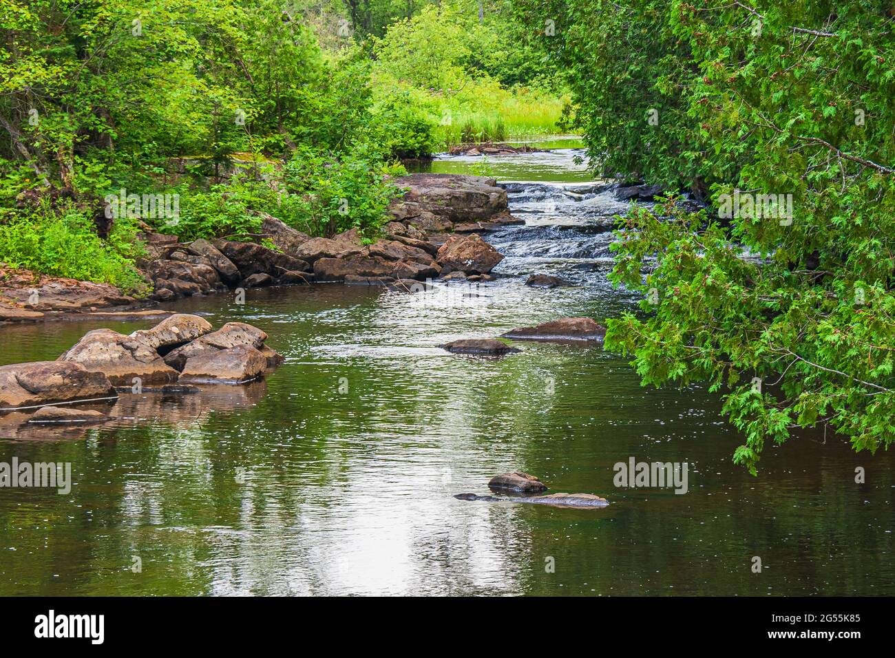 Ritchie Falls Minden Hills Ontario Canada in summer Stock Photo - Alamy