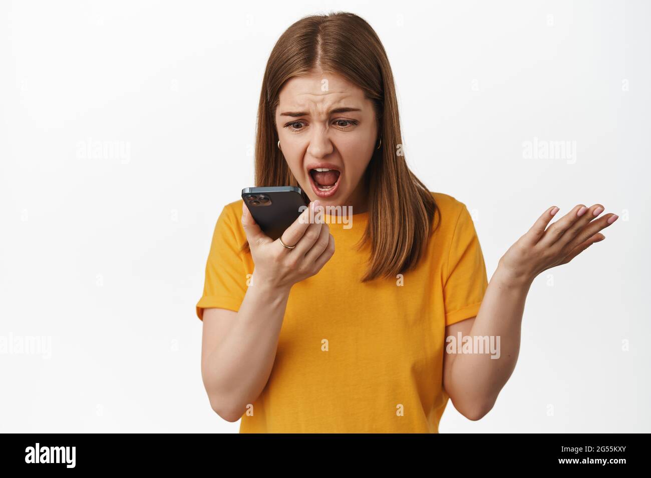 Angry Female Speaker High Resolution Stock Photography and Images - Alamy