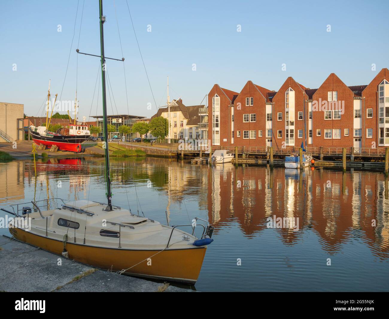 the city of husum at the north sea Stock Photo - Alamy