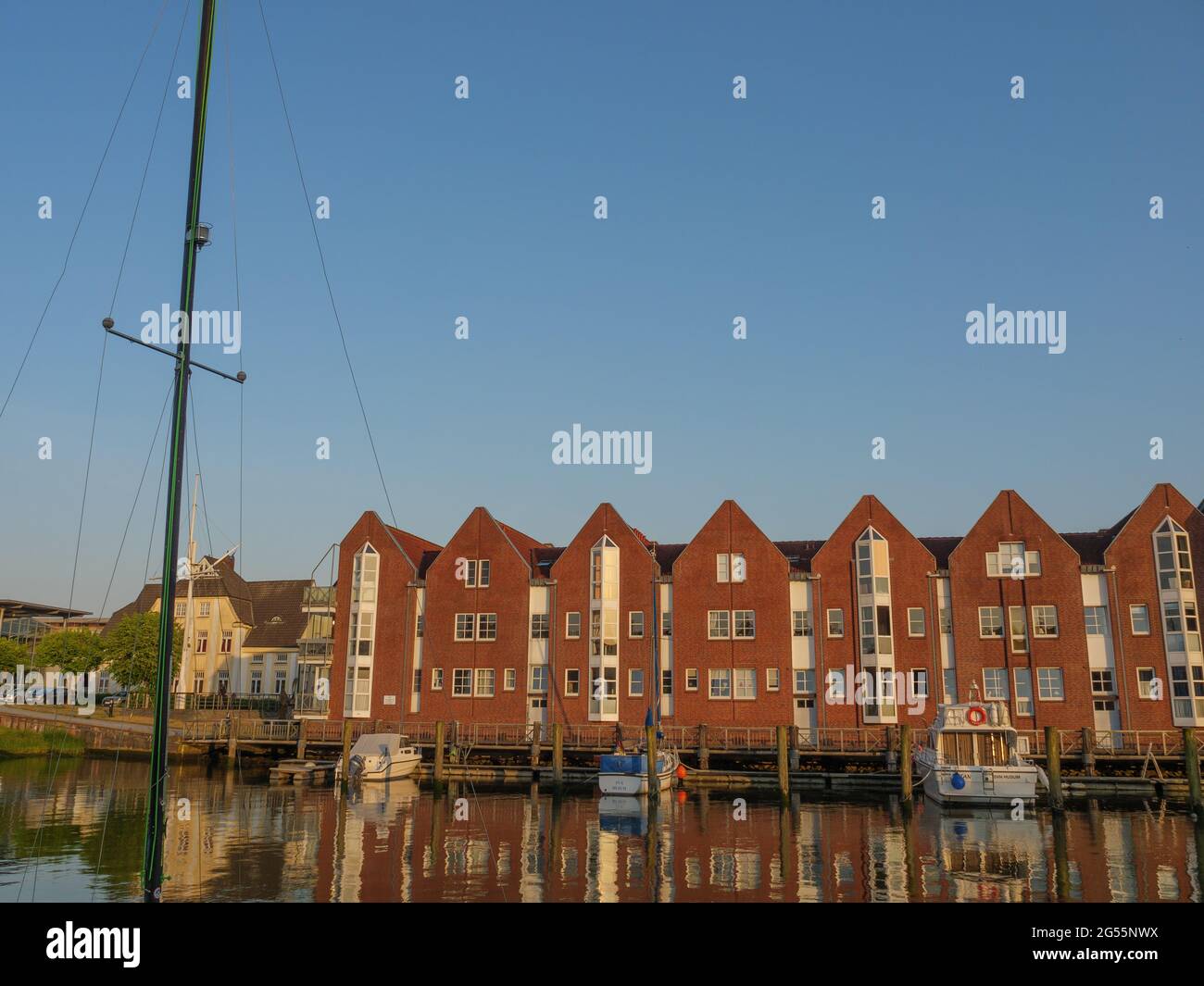 the city of husum at the north sea Stock Photo - Alamy