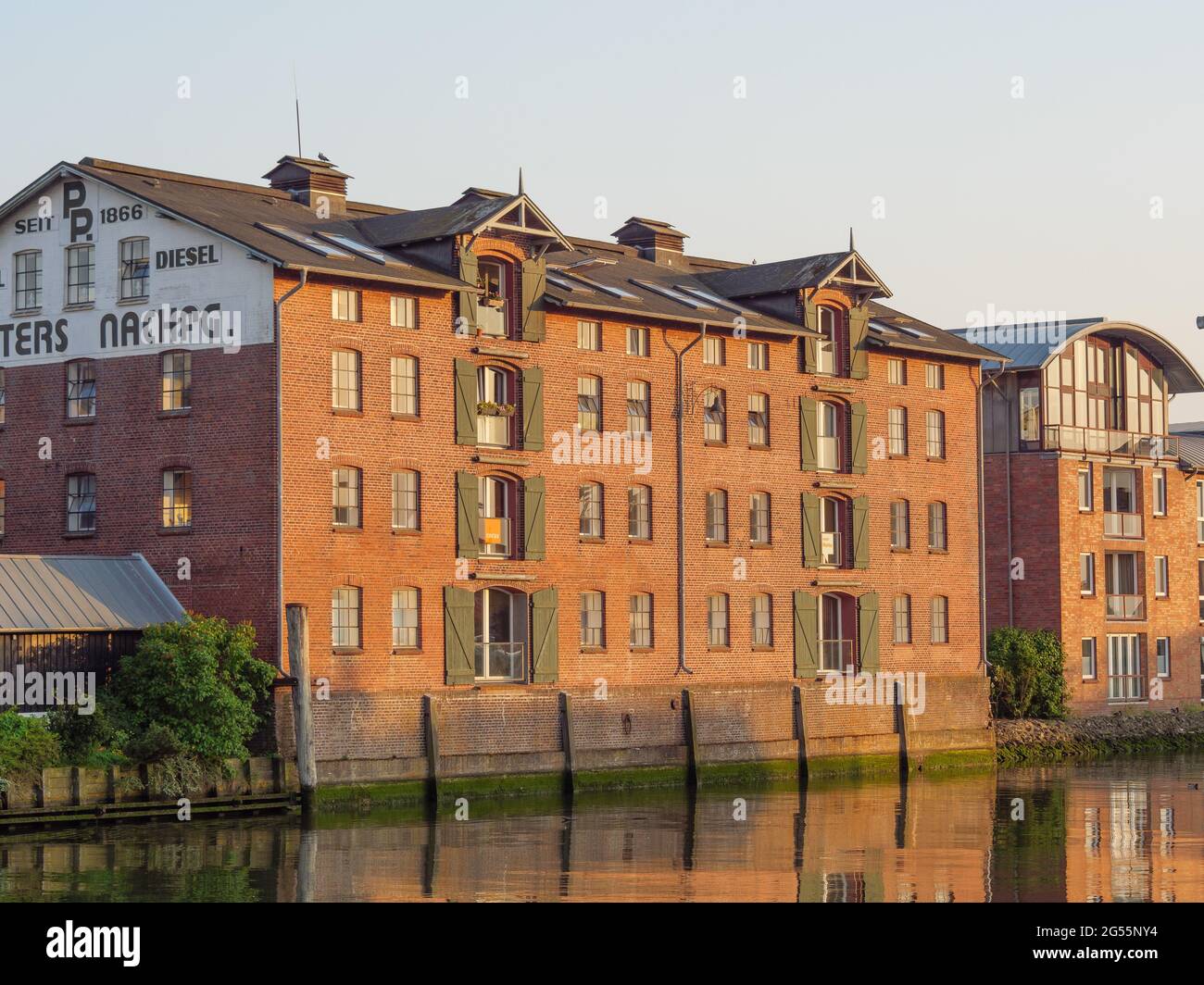 the city of husum at the north sea Stock Photo - Alamy