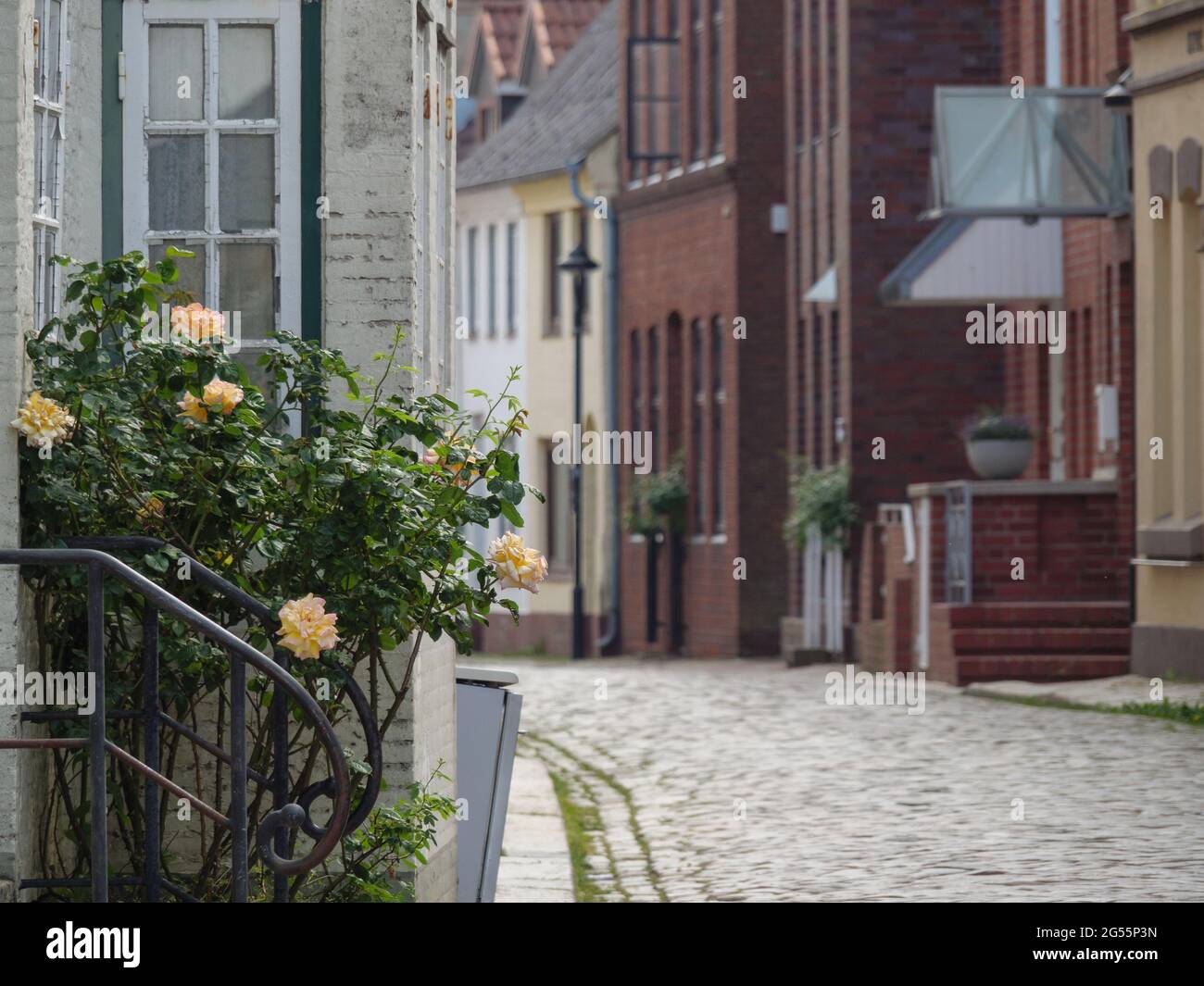 the city of husum at the north sea Stock Photo - Alamy