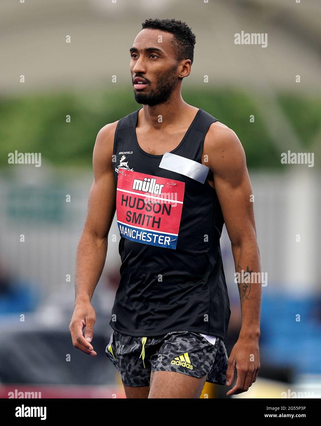 Matthew Hudson-Smith in the men's 400m heats during day one of the ...