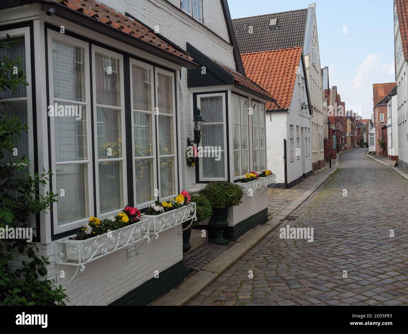 the city of husum at the north sea Stock Photo - Alamy