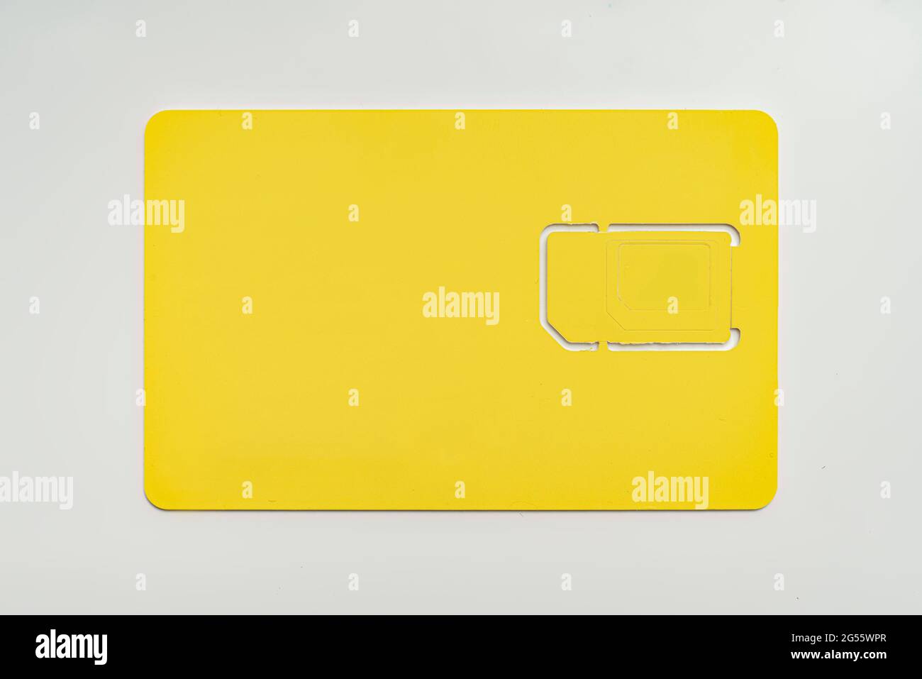 new sim card isolated on color surface, contract provider chip Stock ...