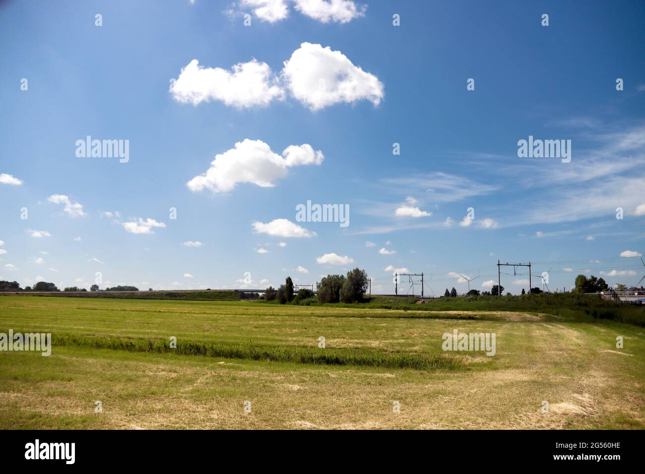 The lowest polder in the Netherlands Zuidplaspolder between Gouda and ...