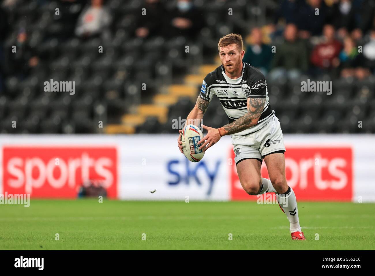 Hull, UK. 25th June, 2021. Marc Sneyd (7) of Hull FC in action during ...