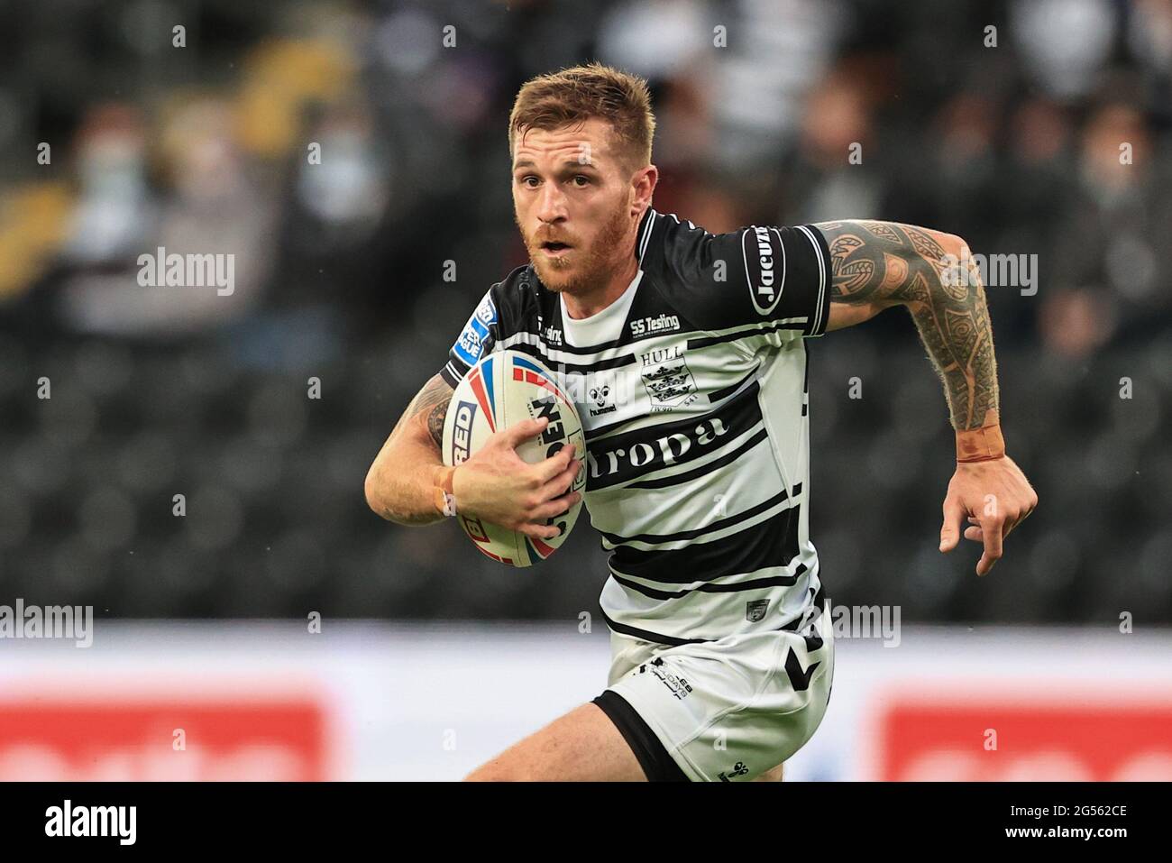 Hull, UK. 25th June, 2021. Marc Sneyd (7) of Hull FC in action during ...