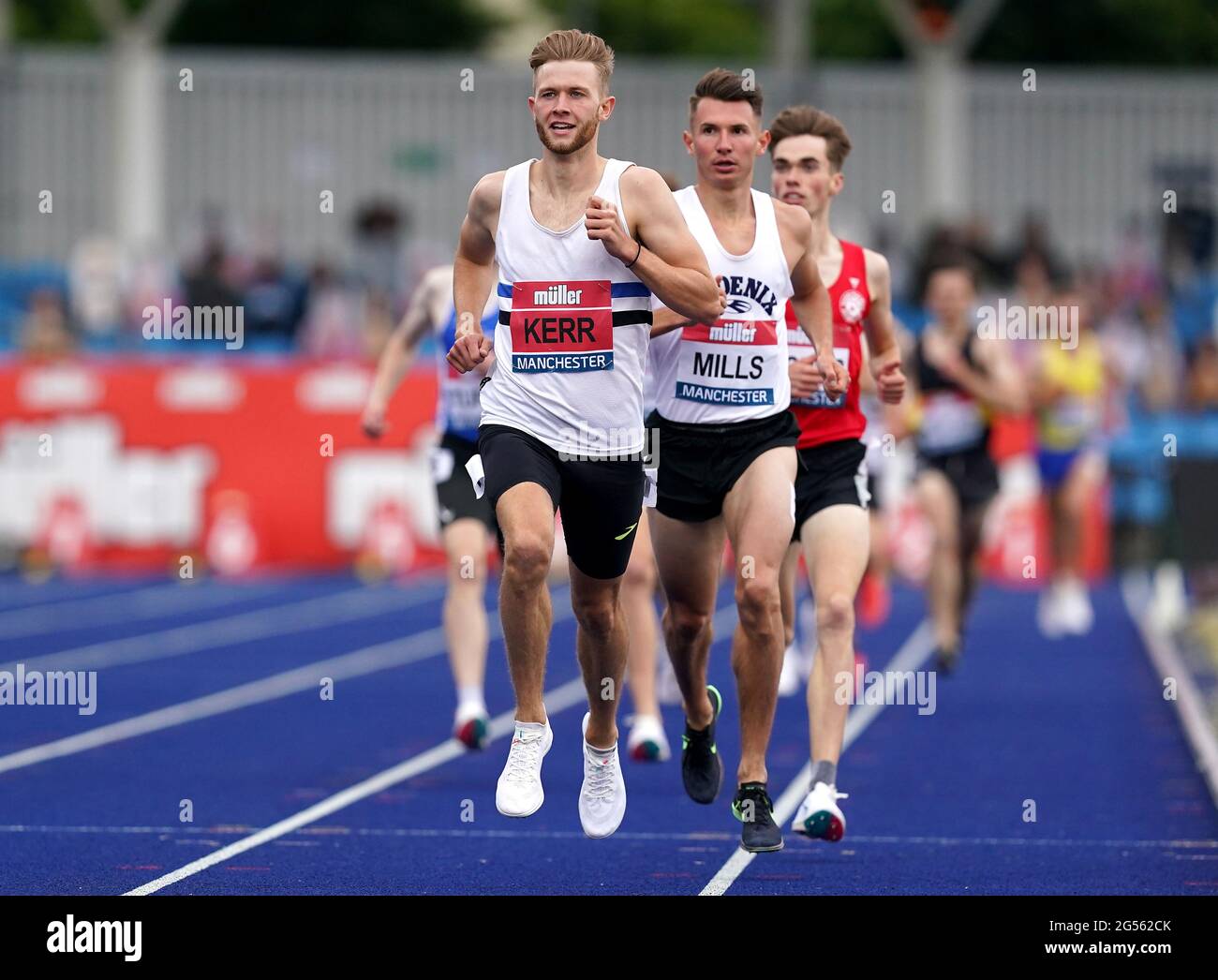 Josh Kerr wins the men's 1500m heat during day one of the Muller ...