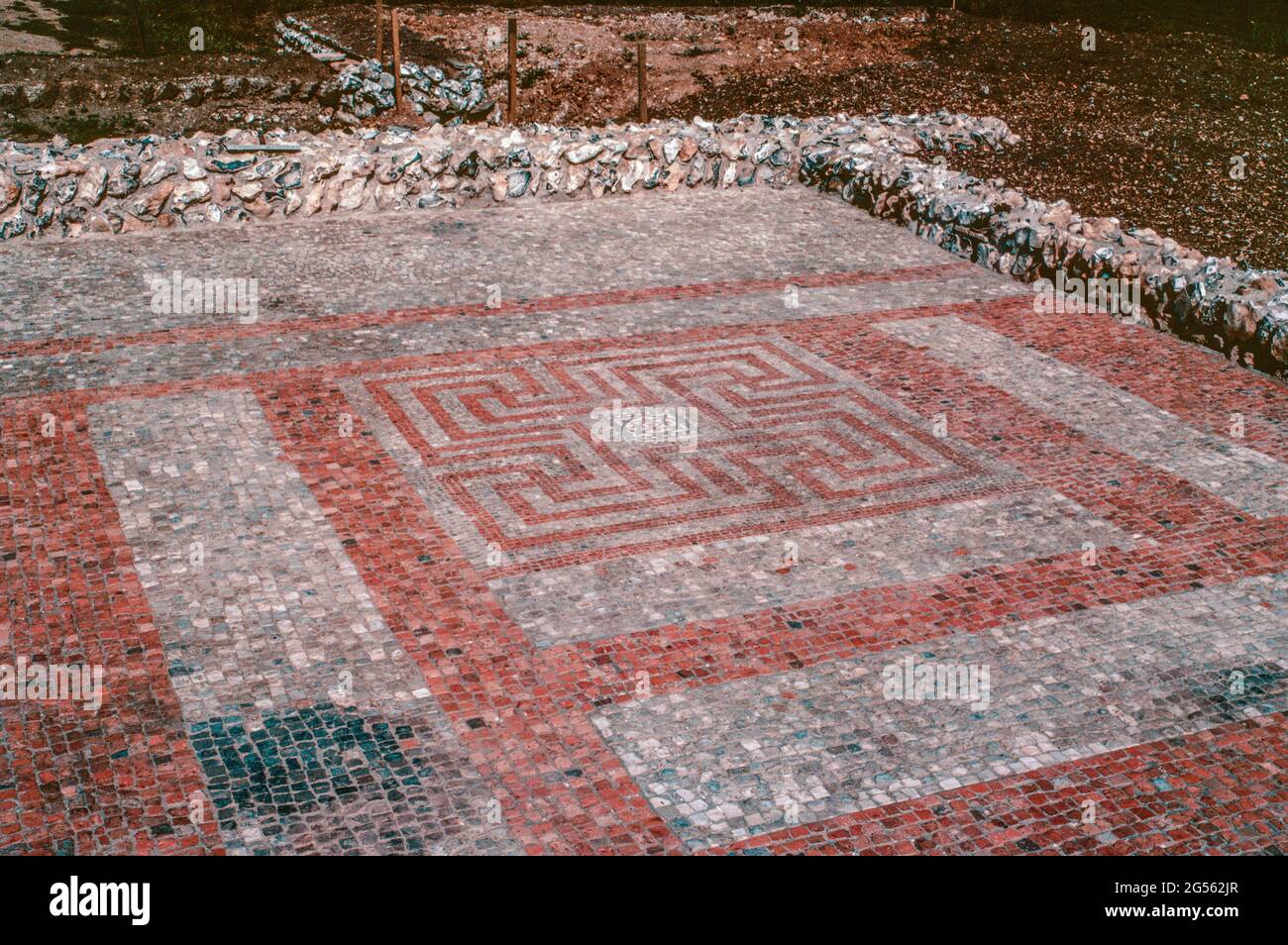 Rockbourne, Hampshire - Roman Villa ruins - archaeological excavation ...