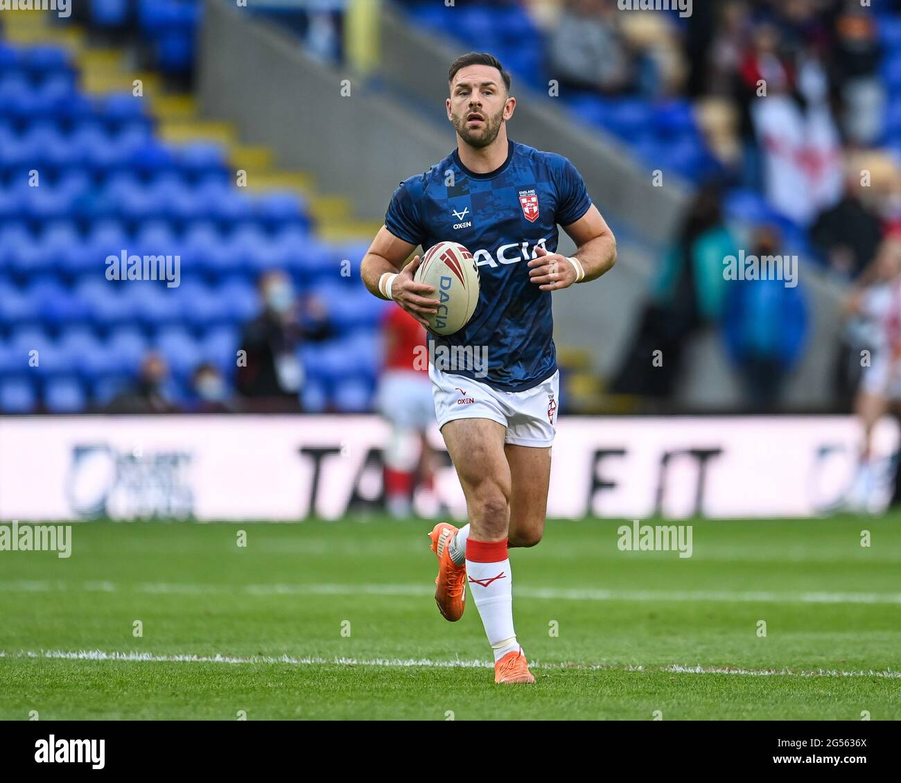Luke Gale (7) of England during pre match warm up Stock Photo - Alamy