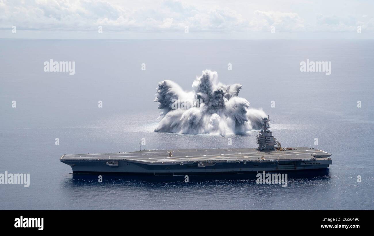 The U.S. Navy USS Gerald R. Ford, lead ship in the Ford Class Aircraft ...