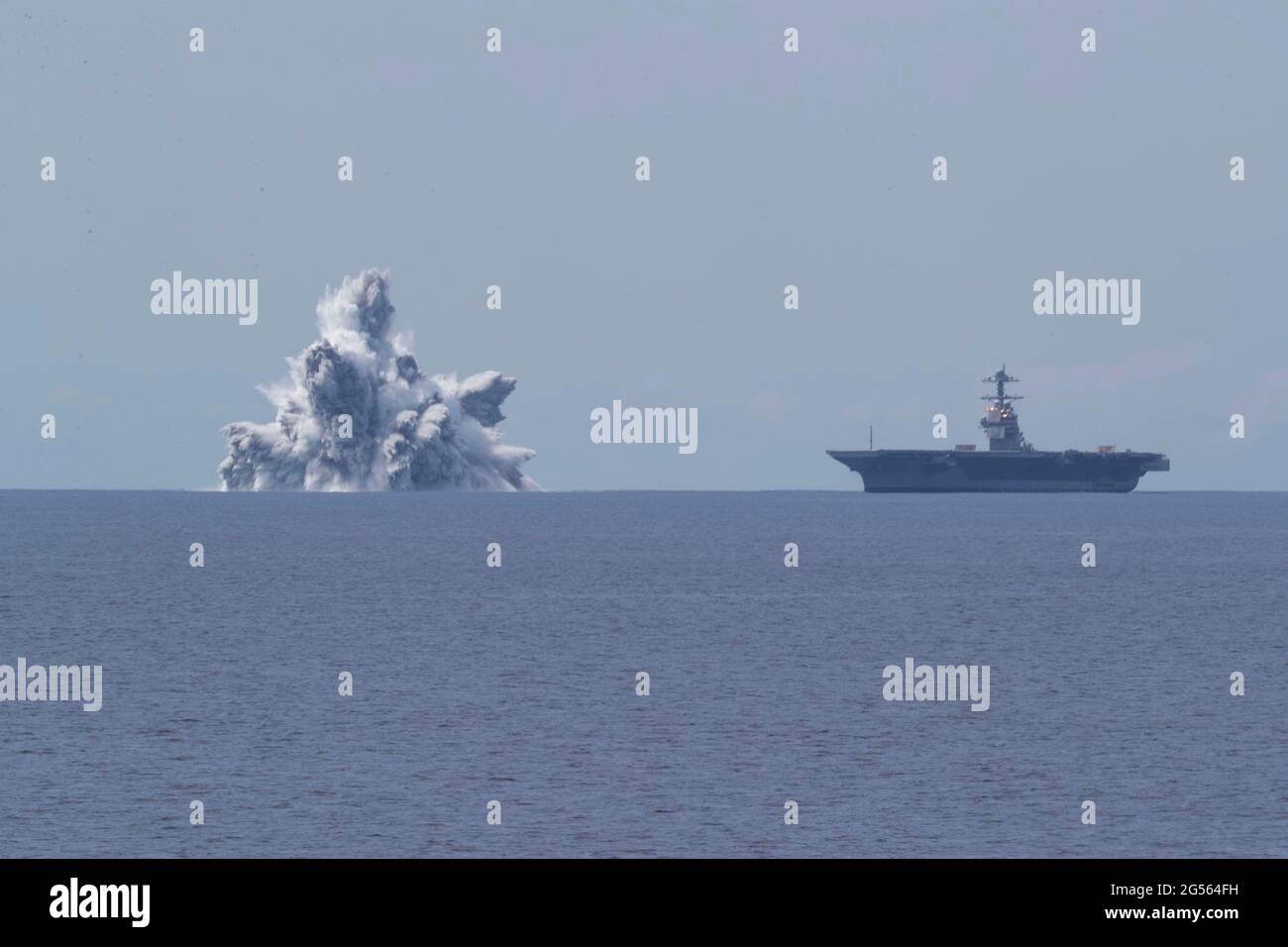 The U.S. Navy USS Gerald R. Ford, lead ship in the Ford Class Aircraft ...