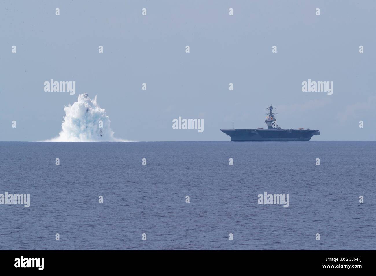 The U.S. Navy USS Gerald R. Ford, lead ship in the Ford Class Aircraft ...