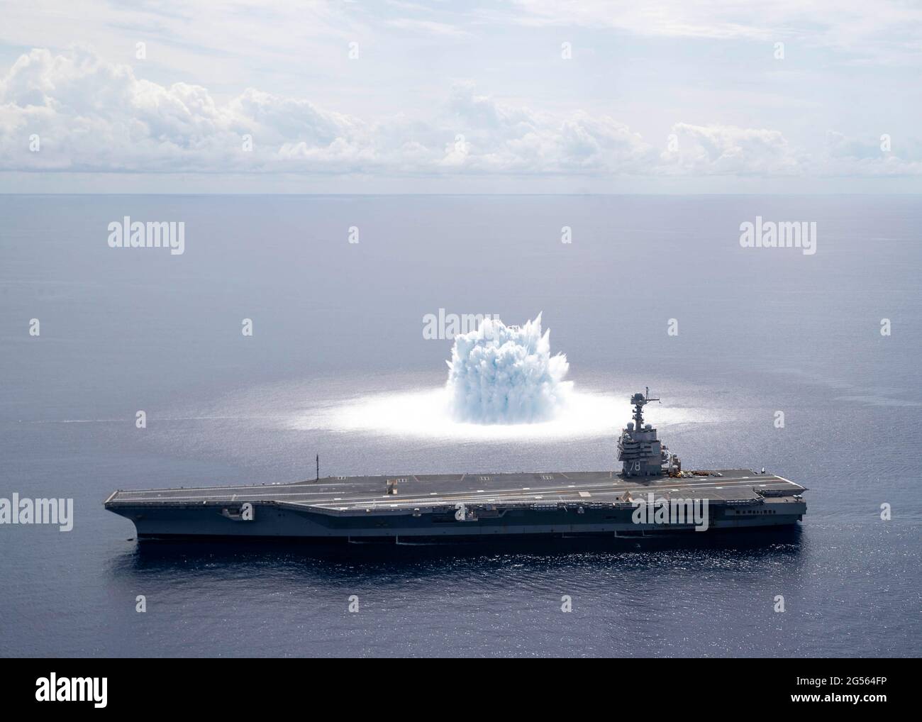 The U.S. Navy USS Gerald R. Ford, lead ship in the Ford Class Aircraft ...