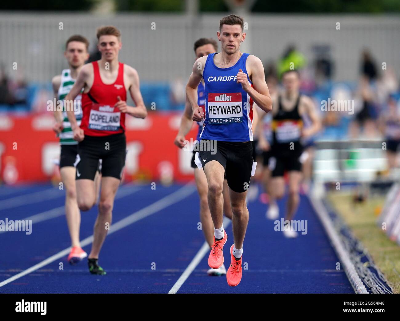 Jake Heyward wins the 4th heat of the men's 1500m during day one of the ...