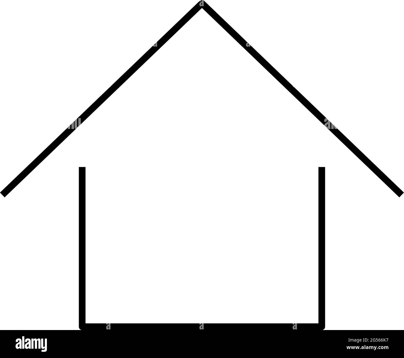 Modern thin line house Stock Vector Images - Alamy