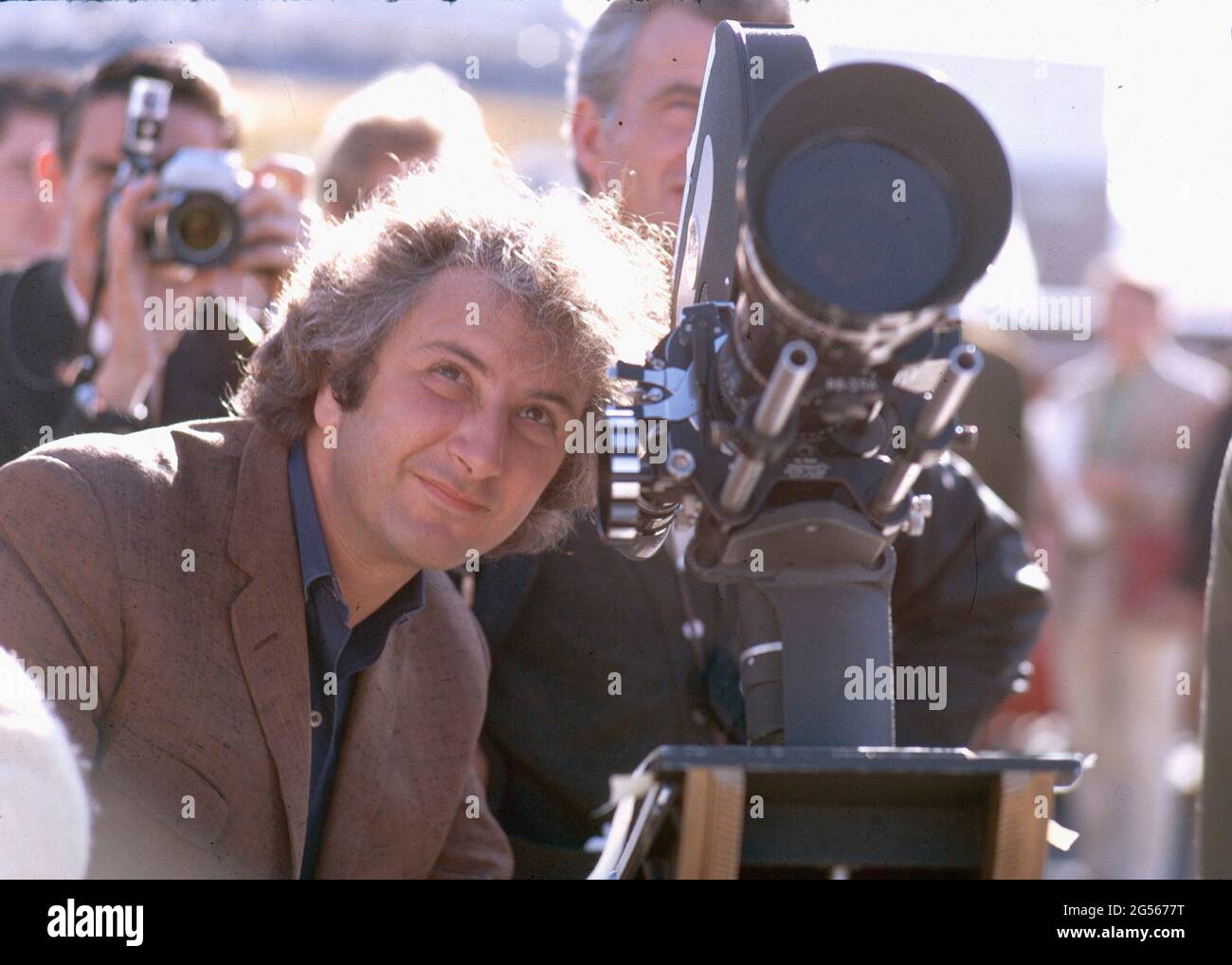 London. UK. LIBRARY. Director Michael Winner in 1969 on the set of the ...