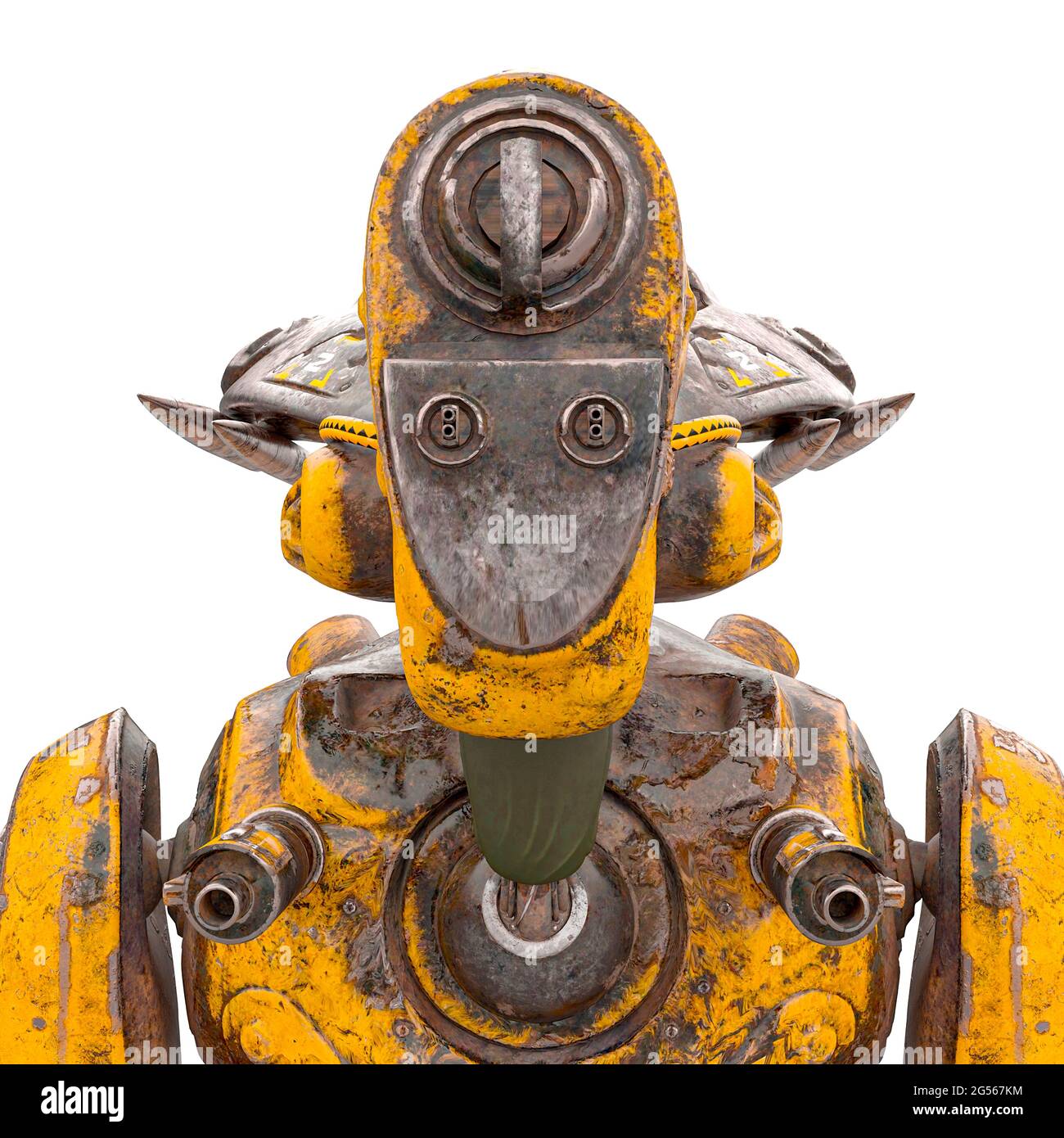 cyber watchman dog in id portrait, 3d illustration Stock Photo - Alamy