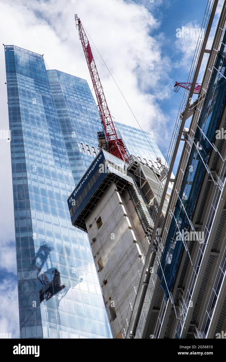 Skyscrapers being built Stock Photo - Alamy