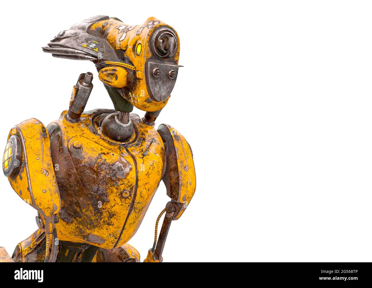 cyber watchman dog copy space, 3d illustration Stock Photo - Alamy