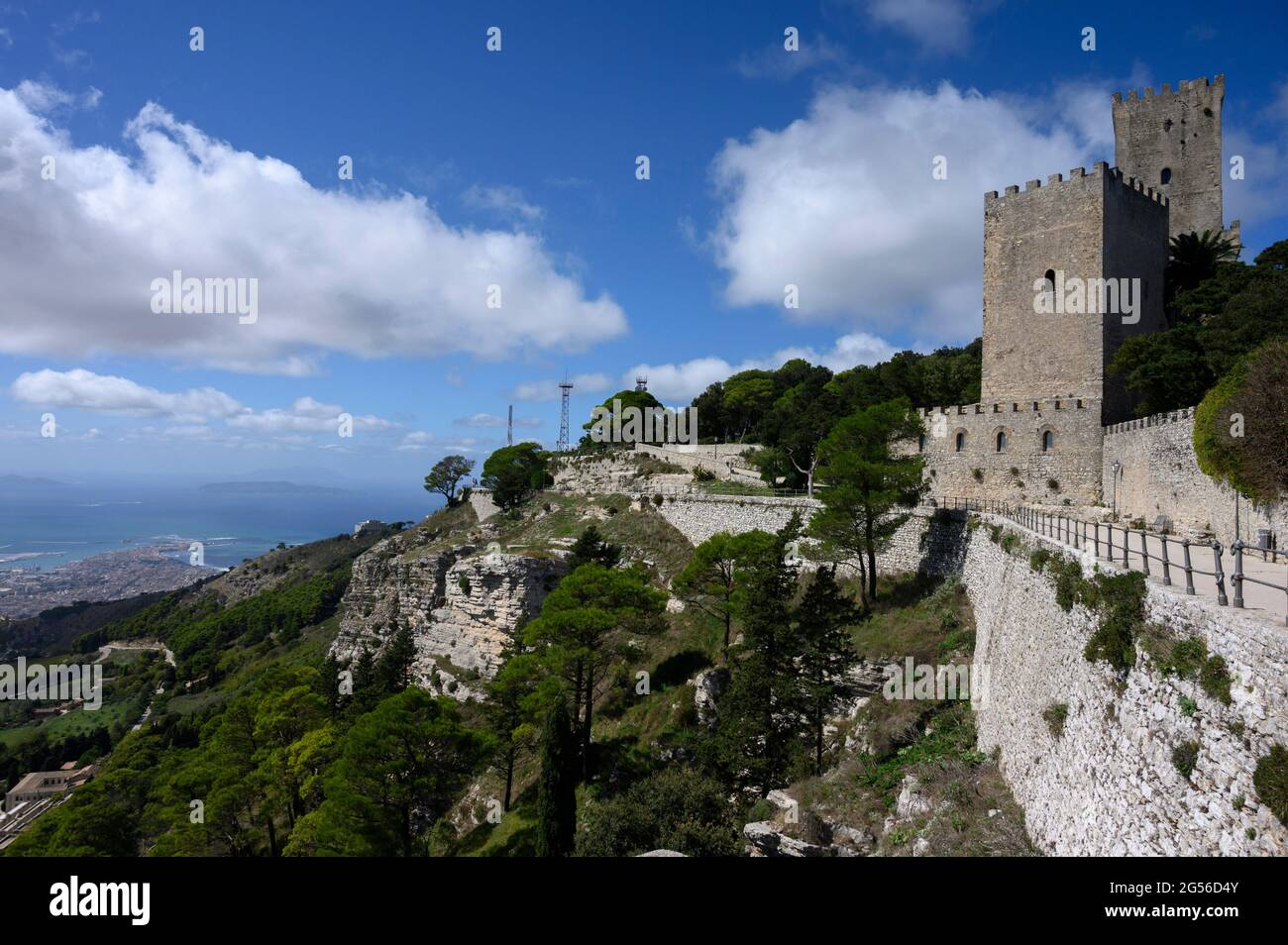 View of Erice town, Sicily, Italy Stock Photo - Alamy