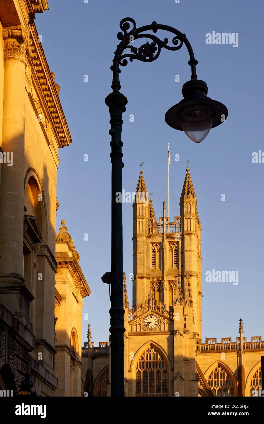 bath abbey golden hour Stock Photo - Alamy
