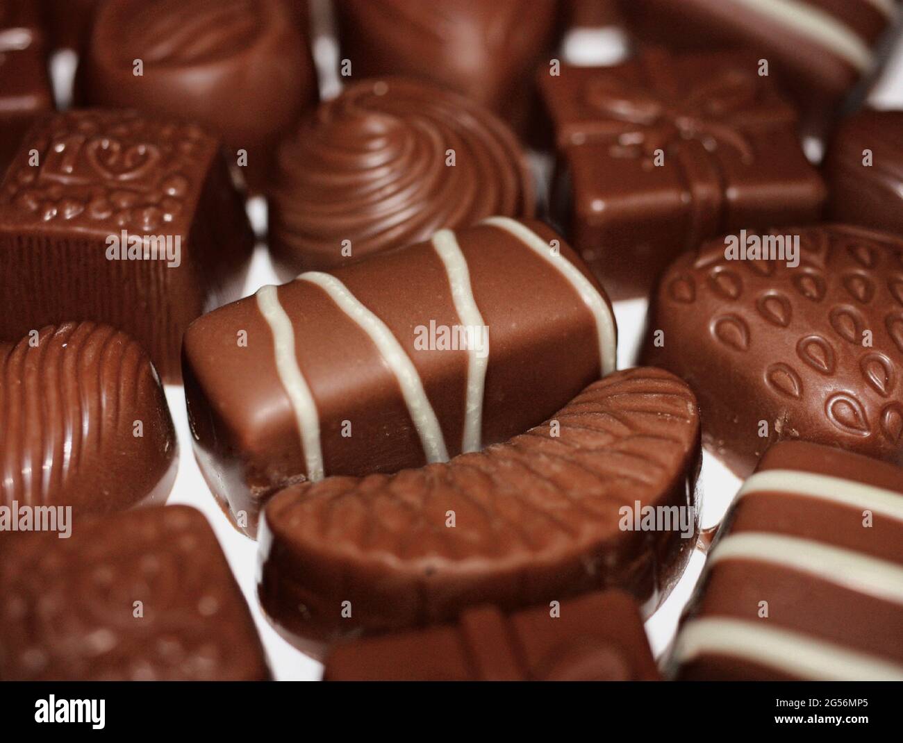 Selection of Chocolates Stock Photo - Alamy