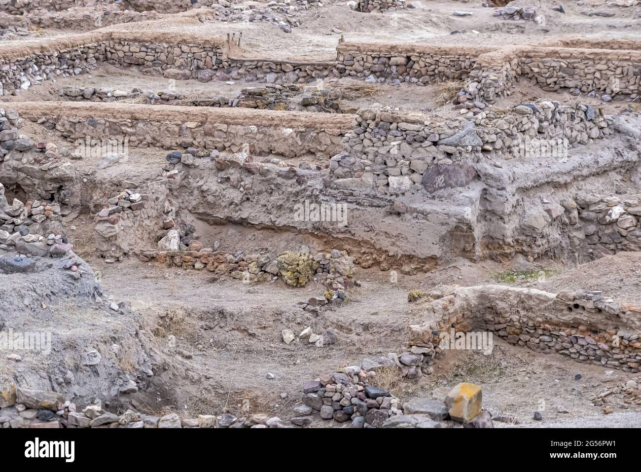 Ancient ruins of Kultepe, Assyrian Trade Center in Karum-Kanis Stock ...