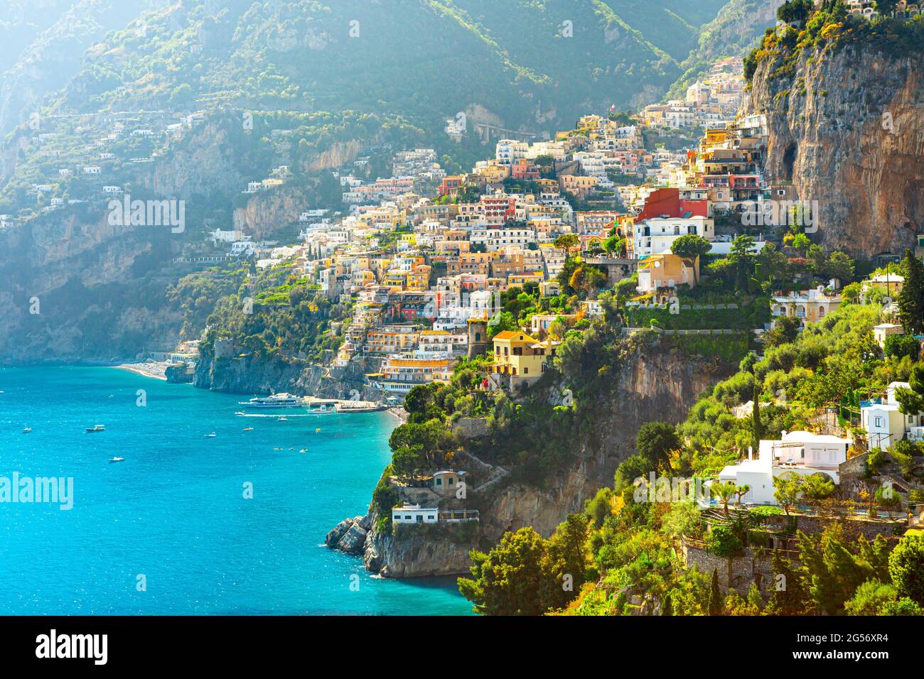 Street view positano amalfi coast hi-res stock photography and images ...