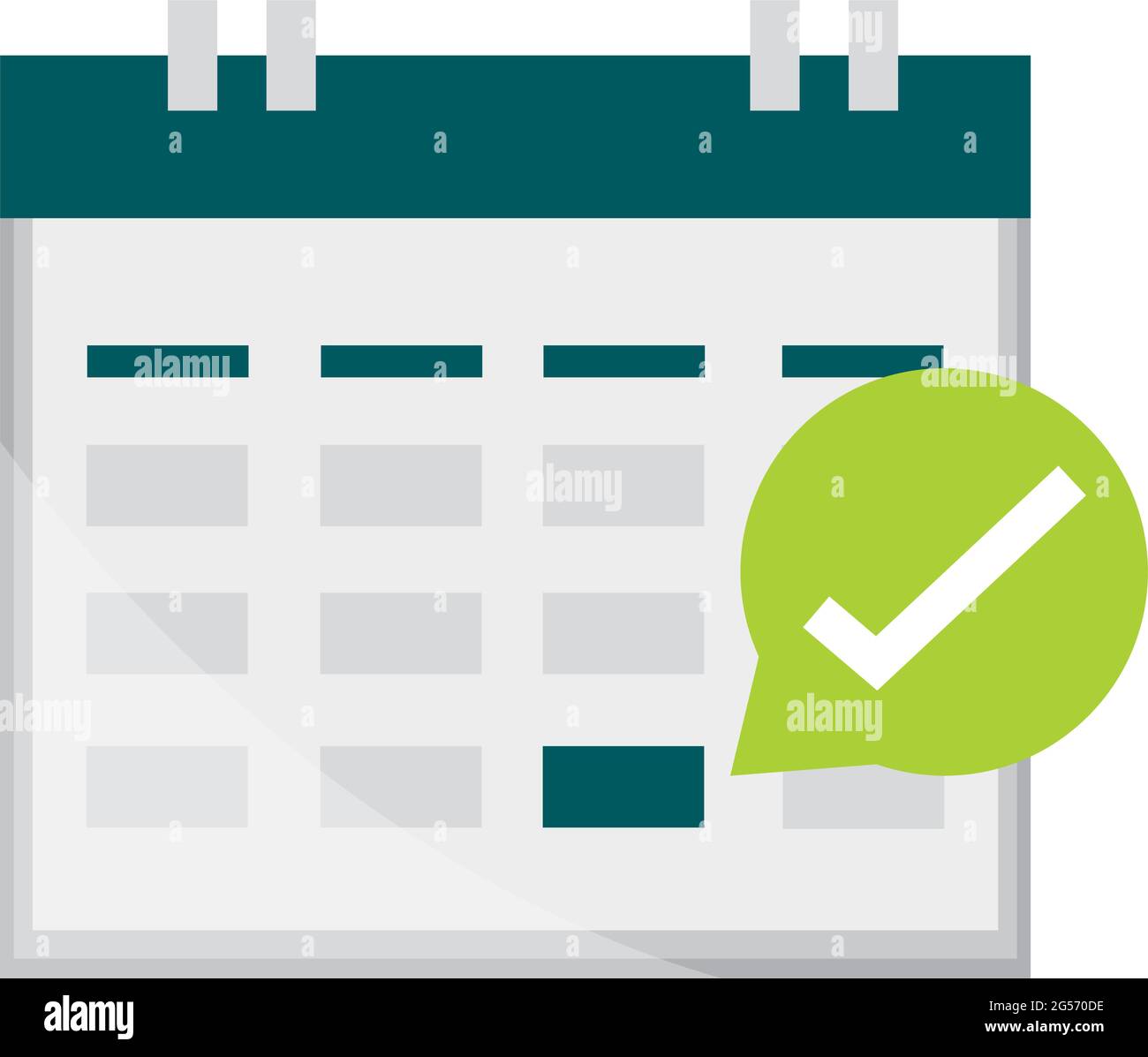 calendar check mark date Stock Vector Image & Art - Alamy