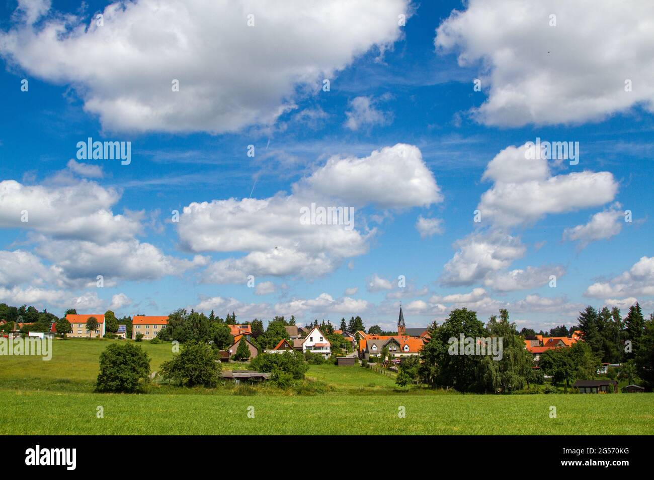 Neudorf im Harz Stock Photo - Alamy