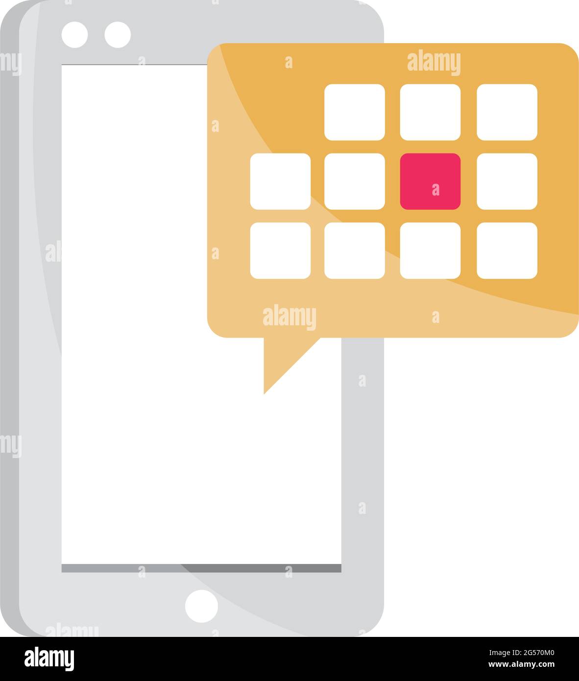 mobile phone calendar Stock Vector Image & Art - Alamy