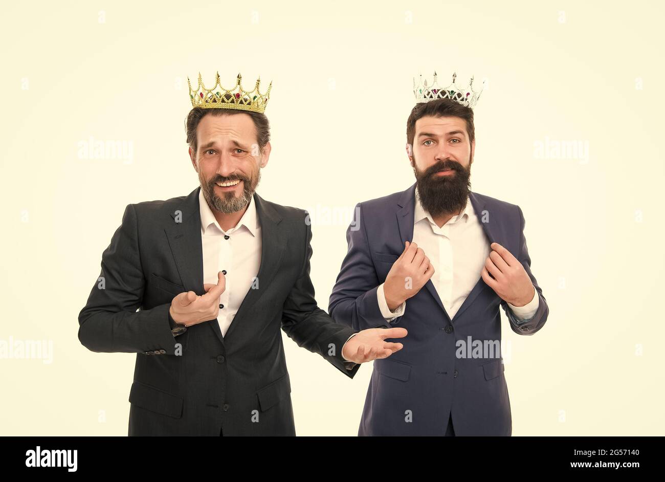 VIP concept. Rich and powerful people. Bearded men. Elite community ...