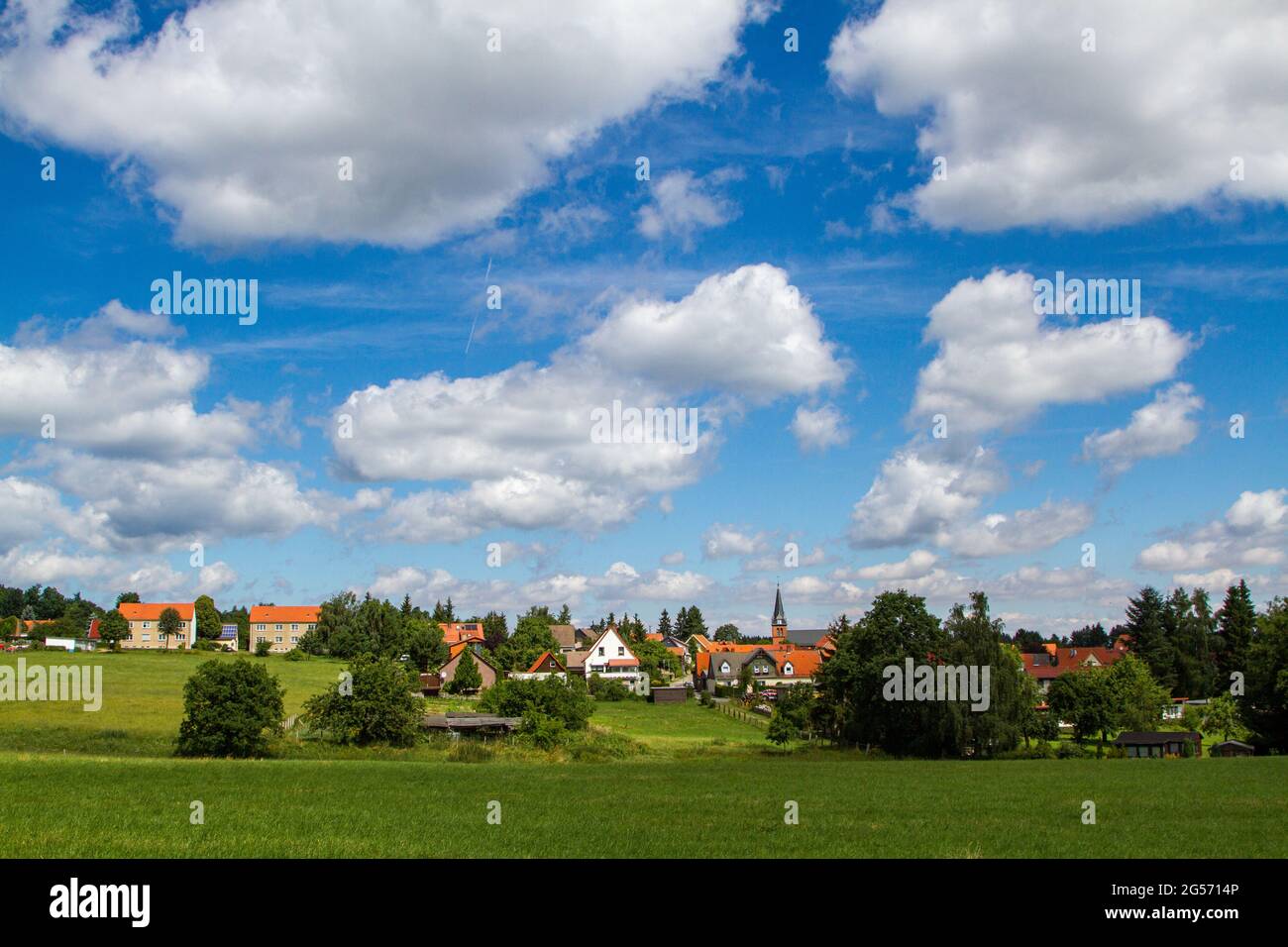 Neudorf im Harz Stock Photo - Alamy