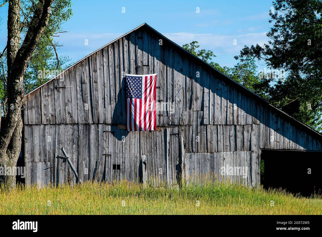American Flag Barn