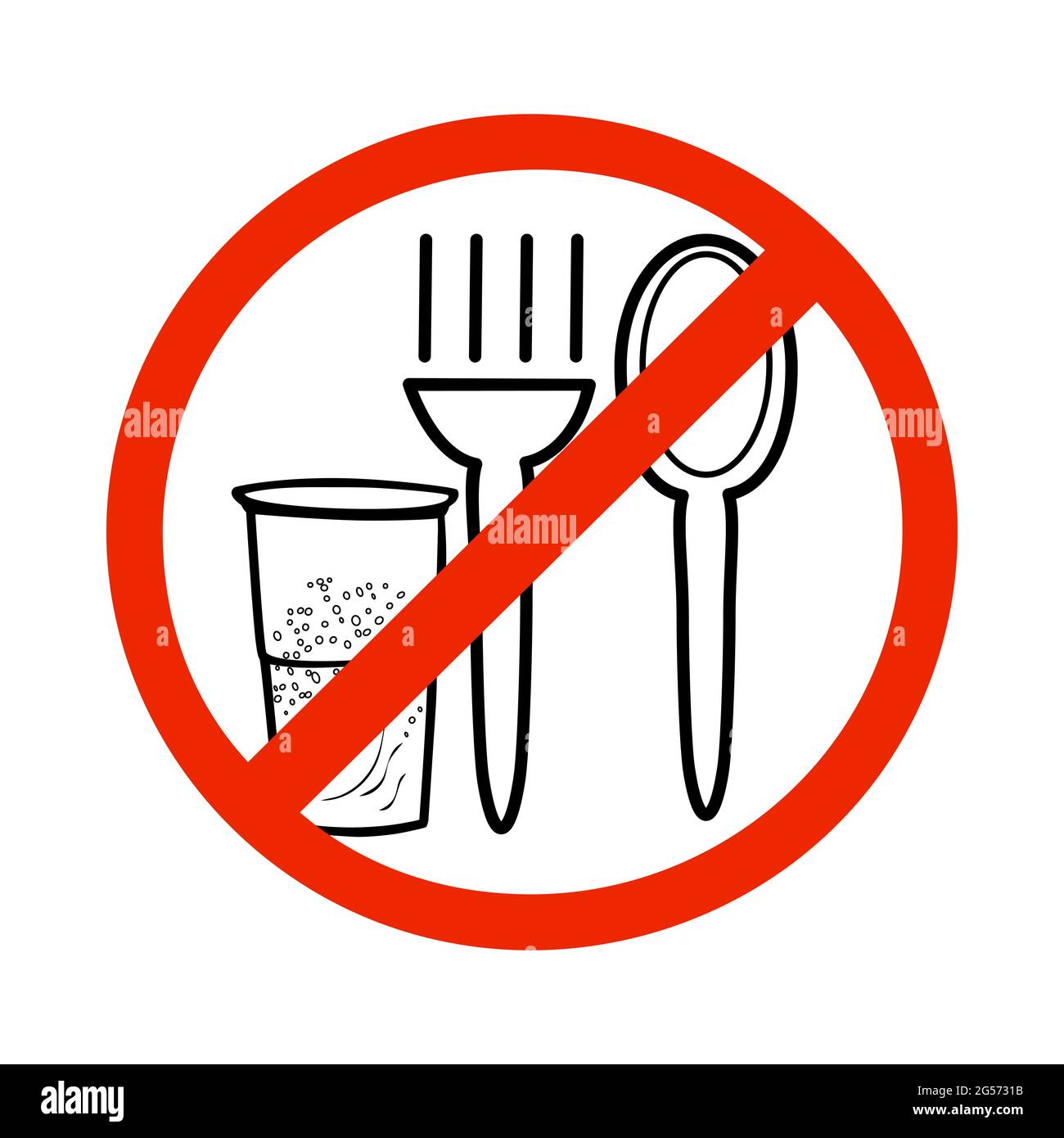 No eating sign isolated on white background Stock Vector Image & Art ...