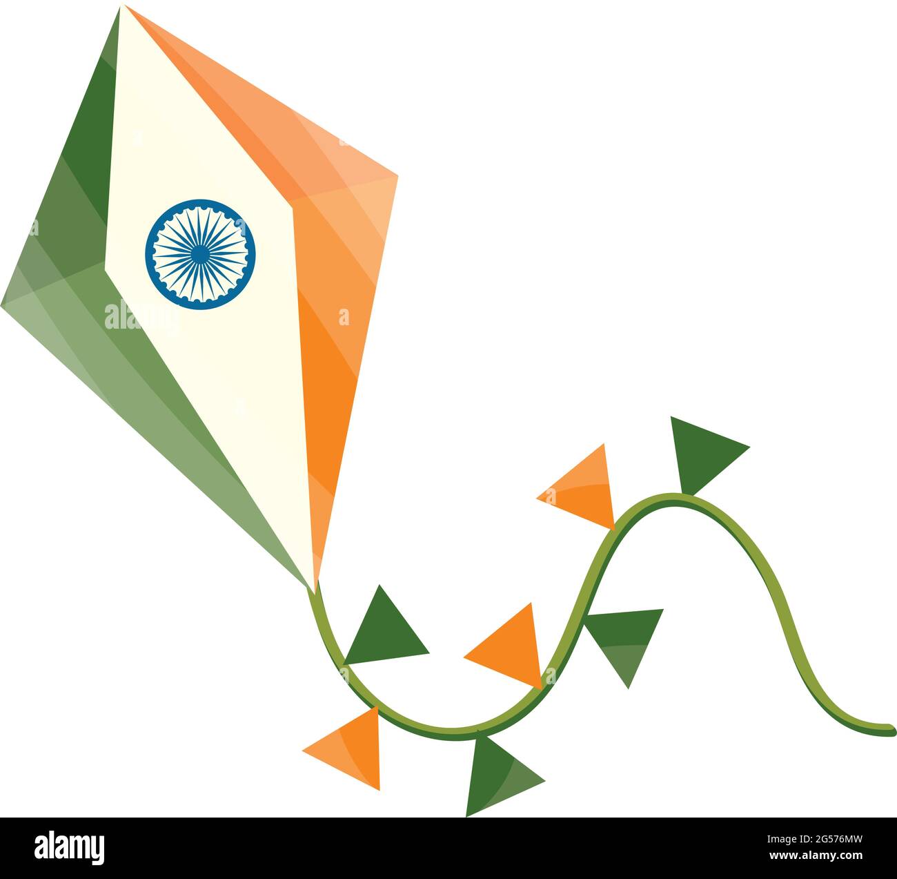 india flag in kite Stock Vector Image & Art - Alamy