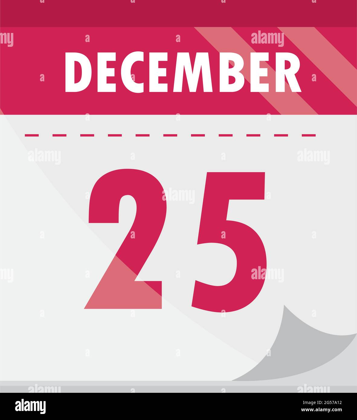 25th december calendar Stock Vector Images - Alamy